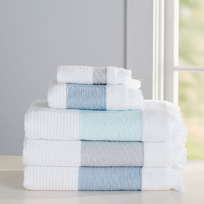 Relaxed Stripe Wash Cloth | Pottery Barn Teen