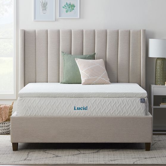 Lucid® Dream Gel Memory Foam Mattress Topper | Pottery Barn Teen