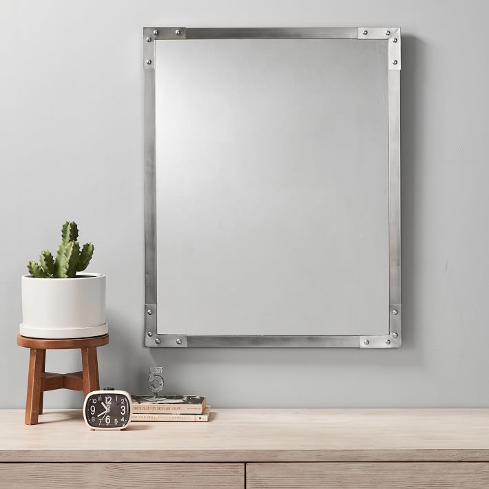 Metal Industrial Mirror | Pottery Barn Teen