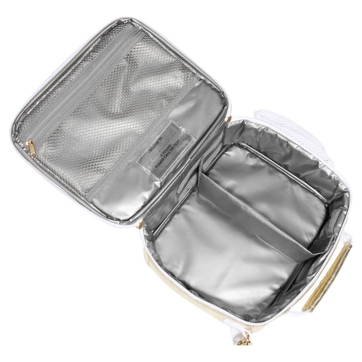 Metallic Gold Backpack and Cold Pack Lunch Box Bundle | Pottery Barn Teen