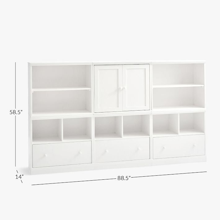 Cameron Wall 3-Cubby Drawer Base Set | Pottery Barn Teen