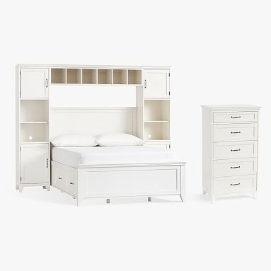 Hampton Storage Bed & 5-Drawer Tall Dresser Set | Teen Storage Beds ...