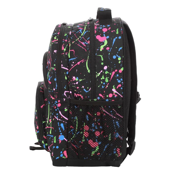 Gear-Up Splatter Black Backpacks | Pottery Barn Teen
