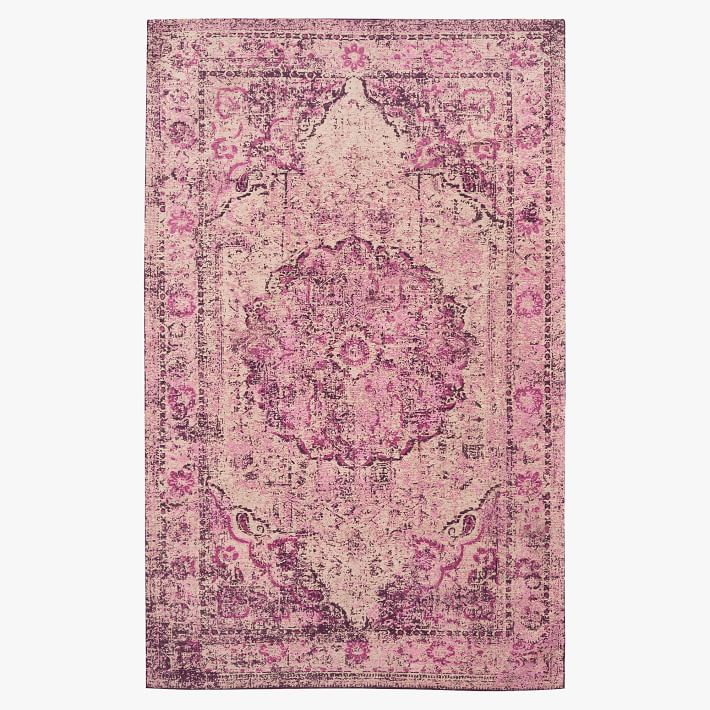 Vintage Chic Performance Rug - Gray | Pottery Barn Teen