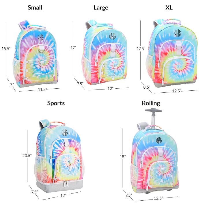 Gear-Up Rainbow Tie-Dye Backpacks | Pottery Barn Teen