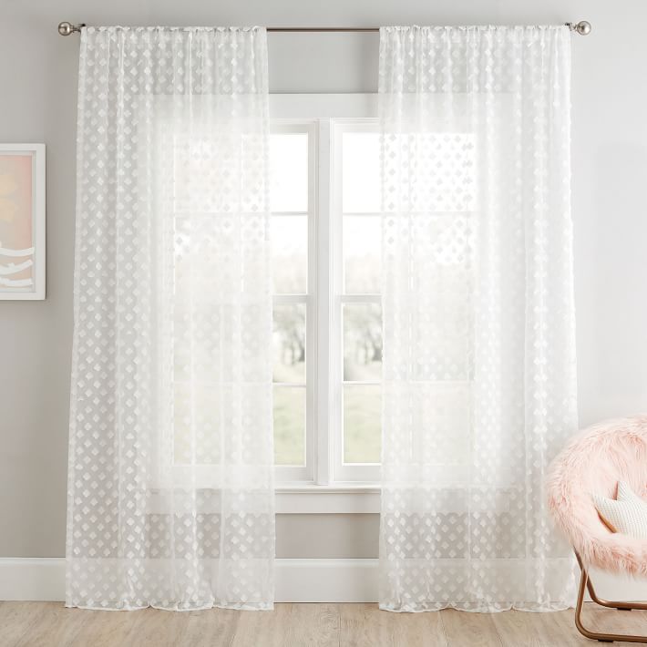 Cloud Sheer Curtain | Pottery Barn Teen