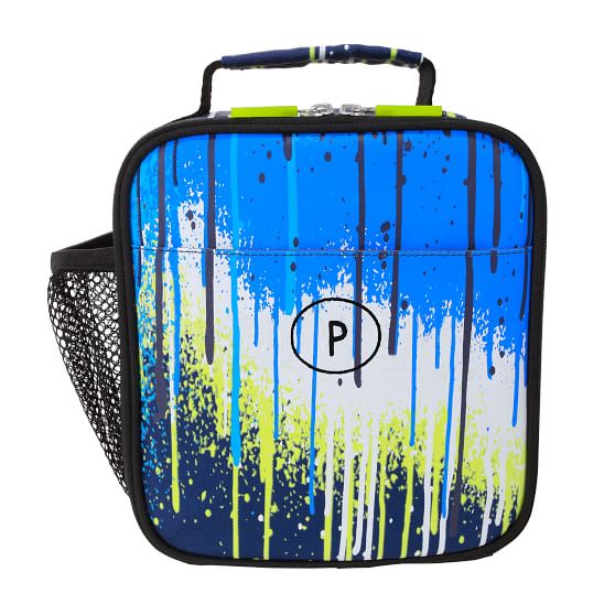 Gear-Up Drip Painting Blue Glow-in-the-Dark Lunch Boxes | Pottery Barn Teen