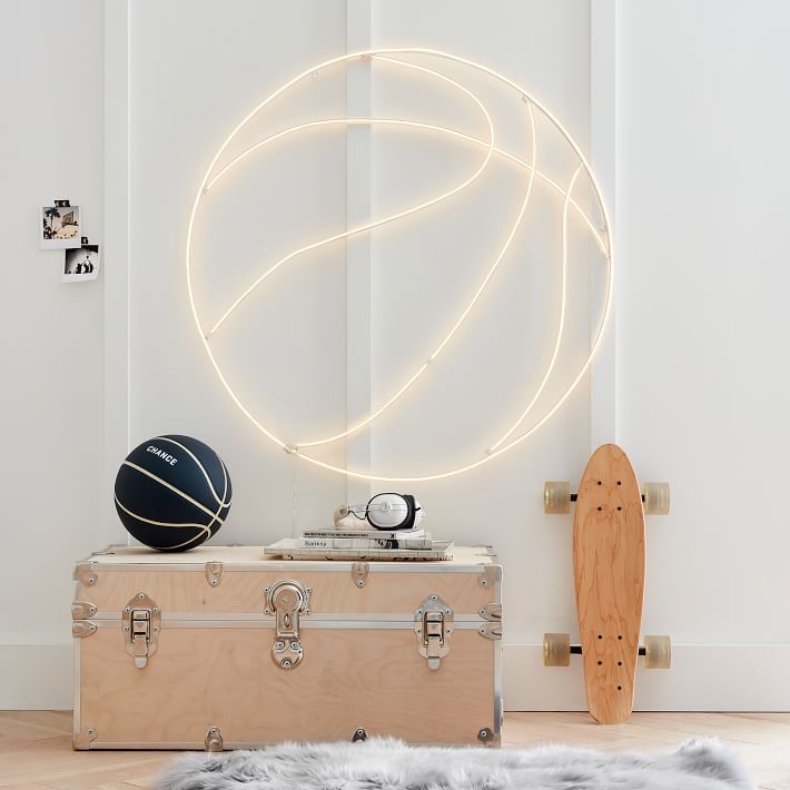 Neon Basketball Light | Pottery Barn Teen