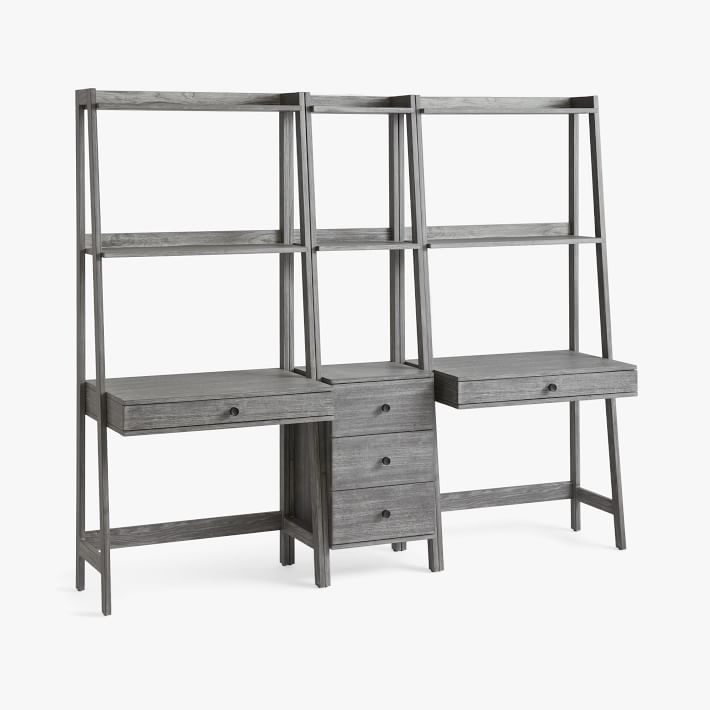 Highland Double Wall Desk & Narrow Bookcase Set | Pottery Barn Teen