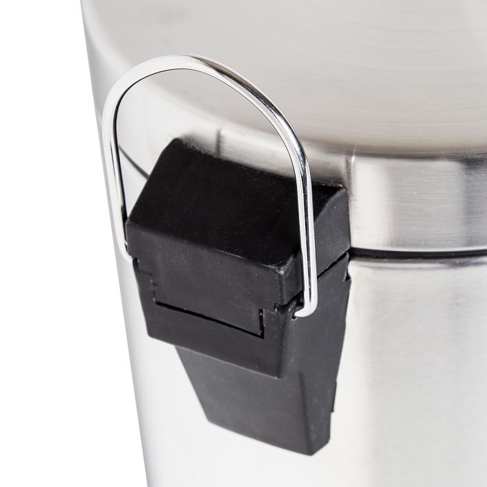 5L Round Stainless Steel Trash Can | Pottery Barn Teen