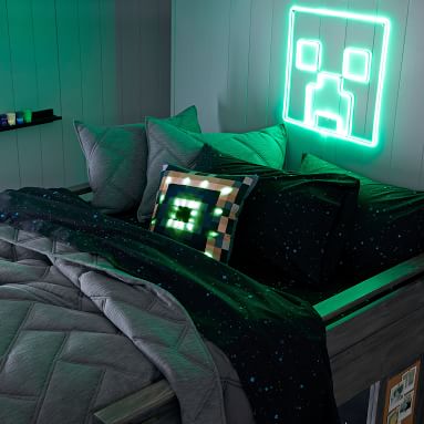 Minecraft™ Creeper LED Light | Pottery Barn Teen