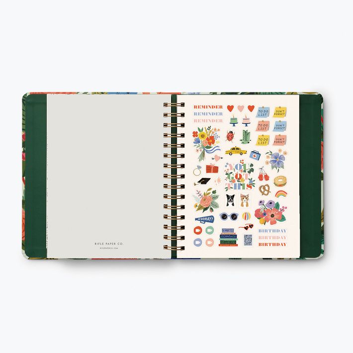 Rifle Paper Co. 17-Month Garden Party 2024 Covered Planner | Pottery ...