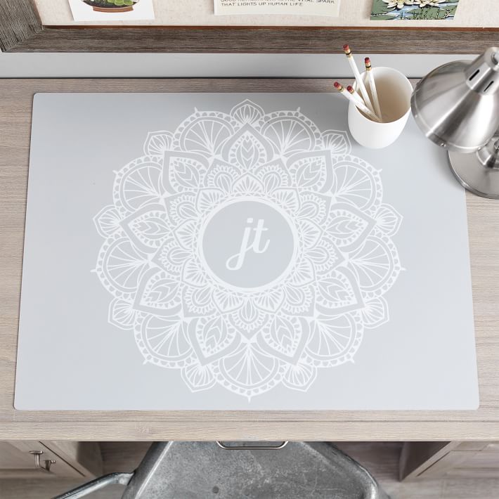 Boho Medallion Personalized Desk Mat | Dorm Desk Decor | Pottery Barn Teen