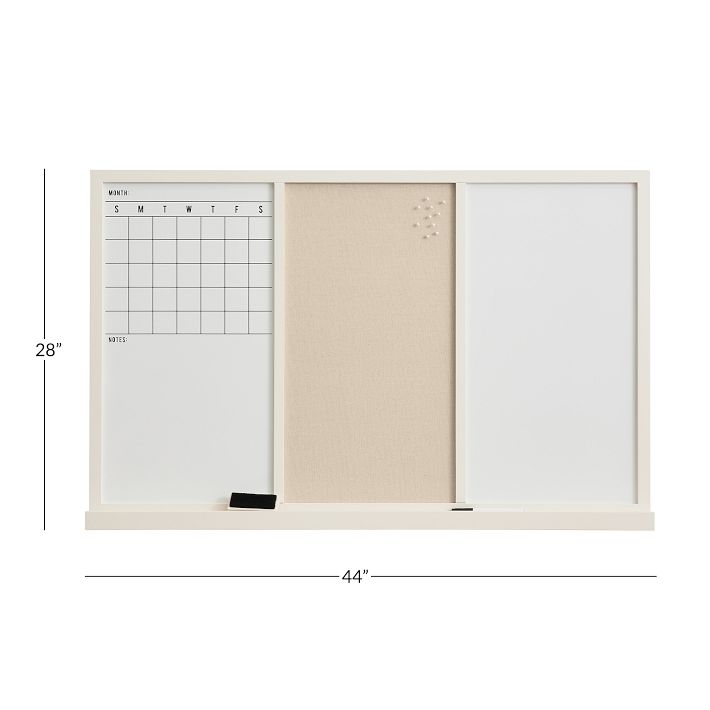 Triple Study Wall Board | Pottery Barn Teen