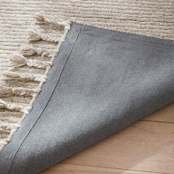 Undyed Wool Skinny Stripe Rug | Pottery Barn Teen