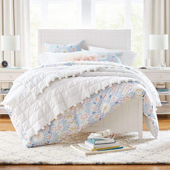 Pretty Pom Teen Sheet Set | Pottery Barn Teen