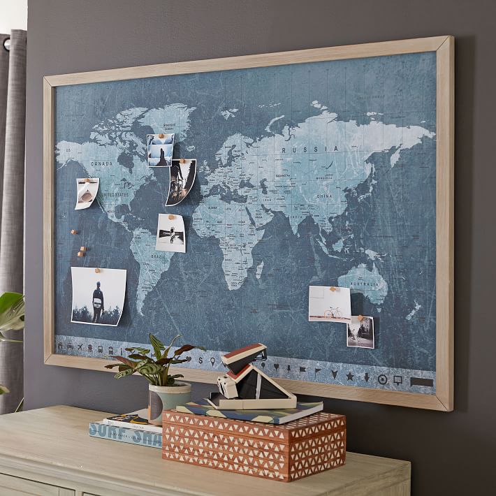 Atlas Pinboard | Wall Organizers | Pottery Barn Teen