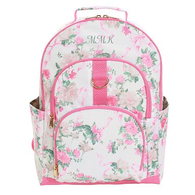 LoveShackFancy Pink Floral Ribbon Gear-Up Backpack | Pottery Barn Teen