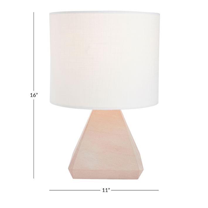 Blush Stone Table Lamp | Pottery Barn Teen