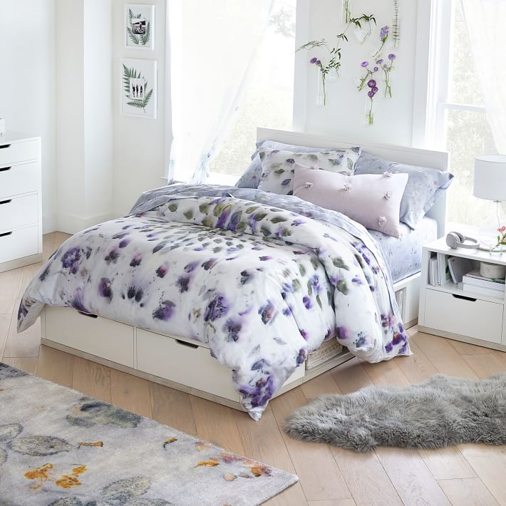 Flora Obscura Performance Rug | Pottery Barn Teen