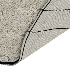 Trace Cotton Washable Round Rug | Pottery Barn Teen