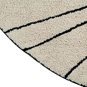 Trace Cotton Washable Round Rug | Pottery Barn Teen