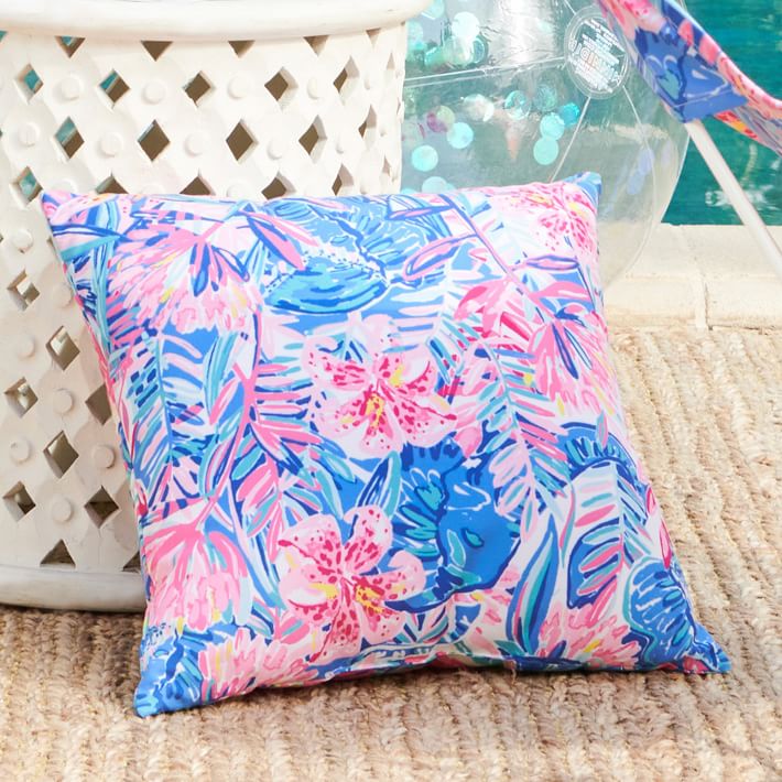 Lilly Pulitzer Slathouse Soiree Indoor/Outdoor Pillow | Pottery Barn Teen