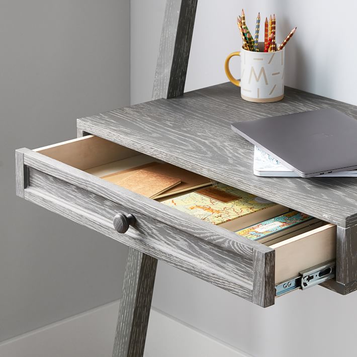 Beadboard Leaning Wall Desk | Pottery Barn Teen