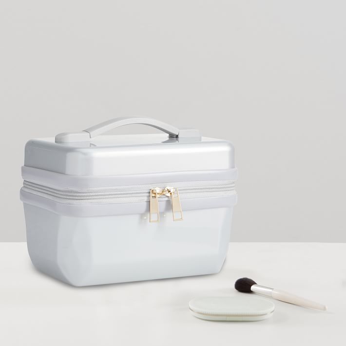 Sleepover Silver Hard-Sided Cosmetic Case | Pottery Barn Teen