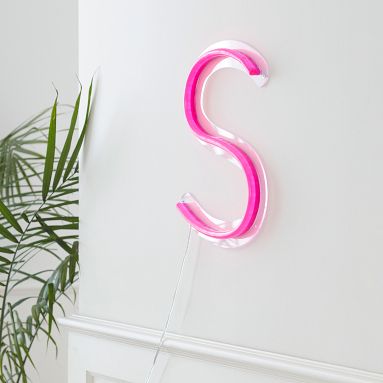 Create Your Own - Single Letter Neon LED Wall Light | Pottery Barn Teen