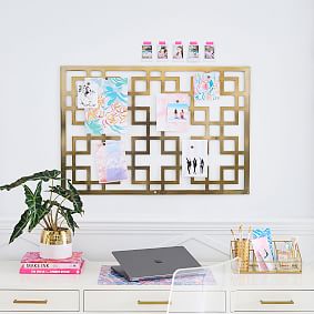 Glam Metal Lattice Photo Display | Pottery Barn Teen