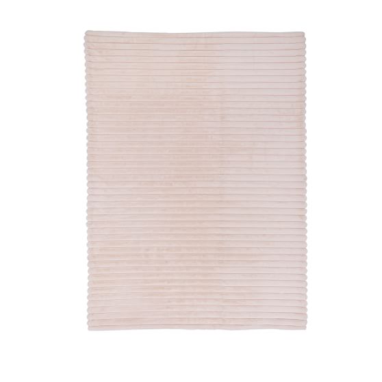 Channel Recycled Faux-Fur Throw Blanket | Pottery Barn Teen
