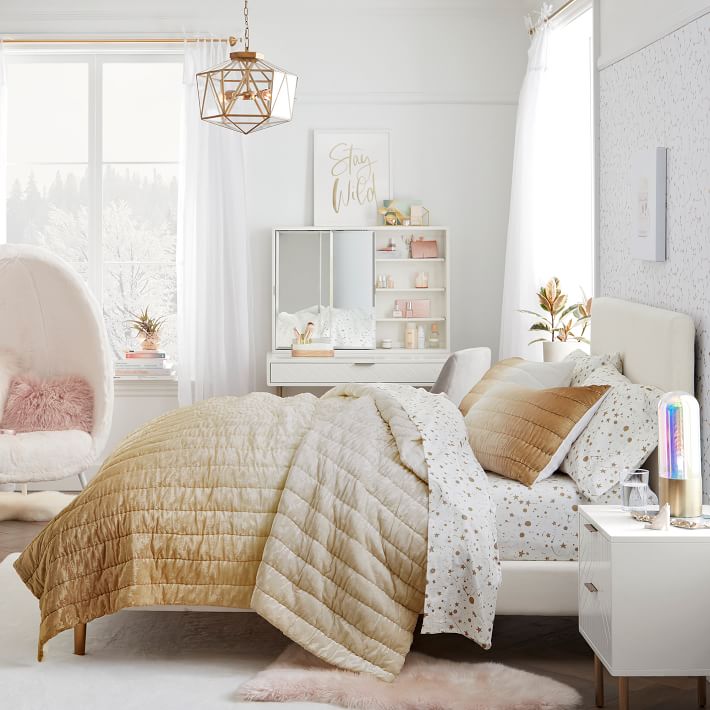 Metallic Moon Organic Sheet Set | Pottery Barn Teen