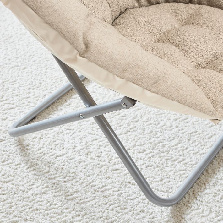 Performance Brushed Boucle Oatmeal Hang-A-Round Chair | Pottery Barn Teen