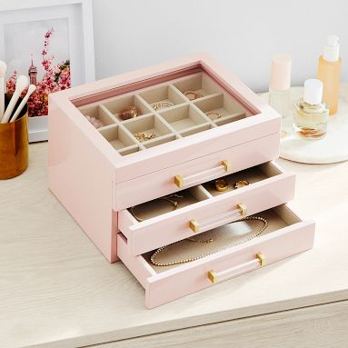Elle Lacquer Jewelry Display Box | Jewelry Storage | Pottery Barn Teen
