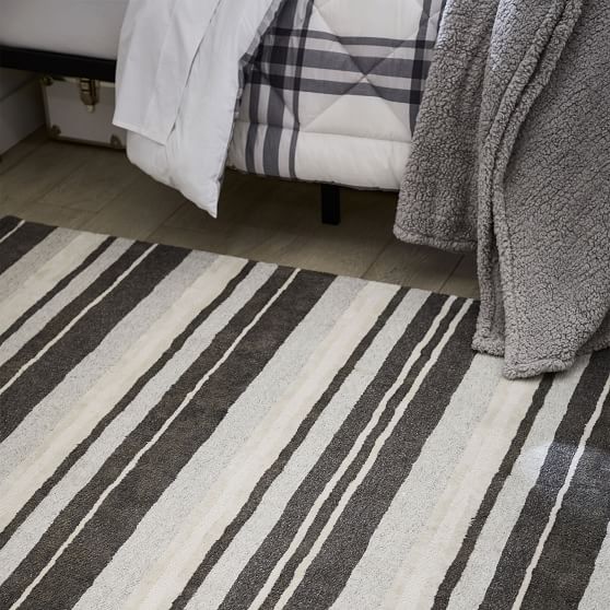 Jo Striped Performance Rug | Pottery Barn Teen