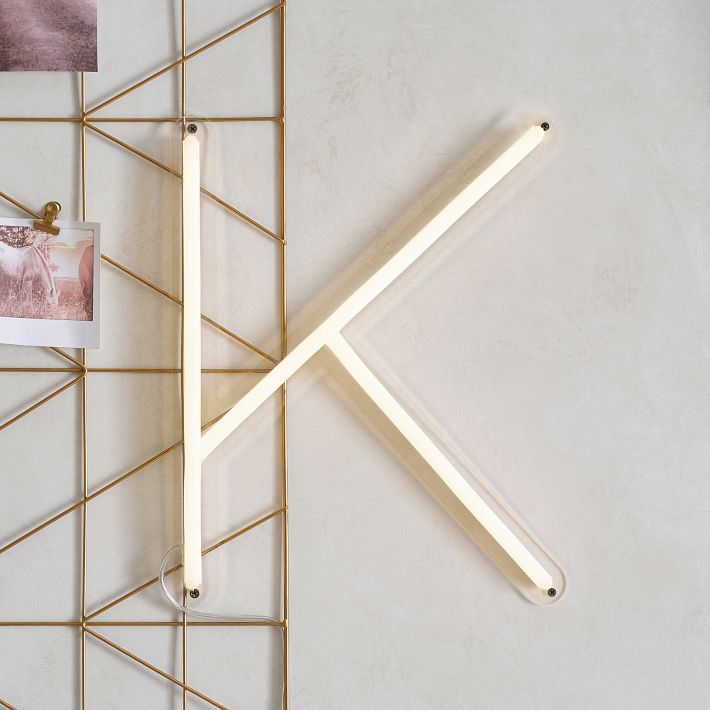 Create Your Own - Single Letter Neon LED Wall Light | Pottery Barn Teen