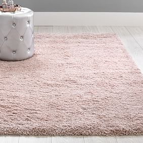 Blush Performance Luxe Shag Rug | Teen Rug | Pottery Barn Teen