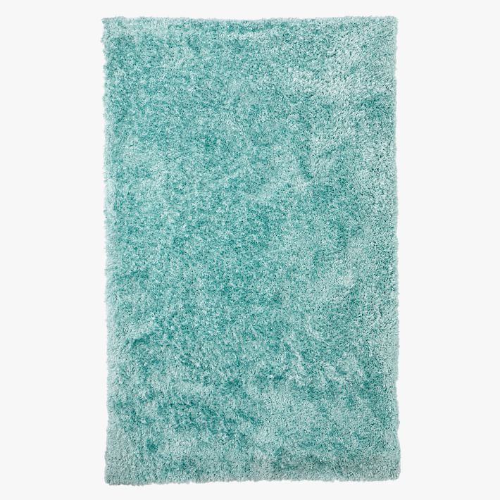 Shimmer Shag Performance Rug - Pale Seafoam | Pottery Barn Teen