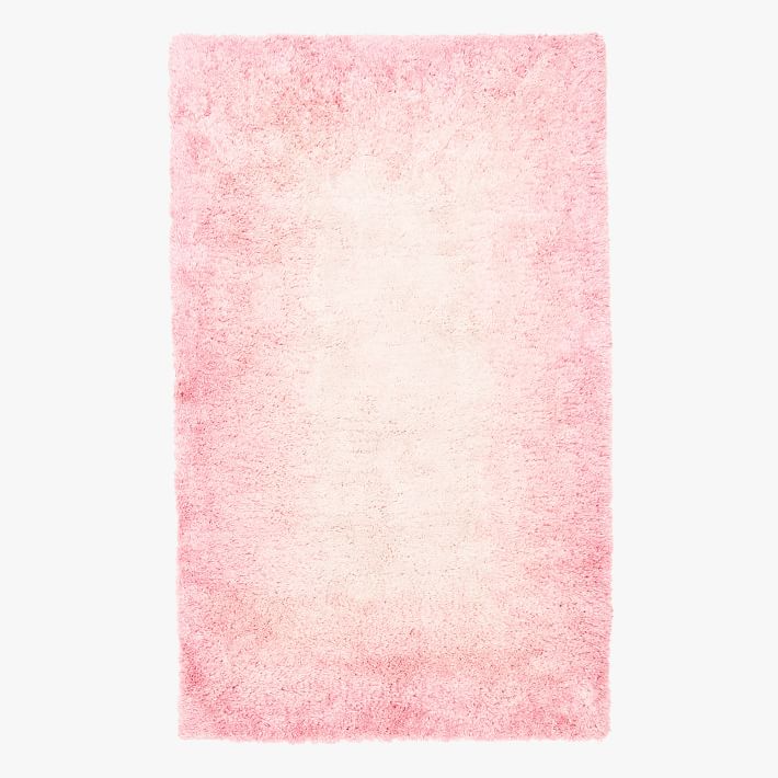 Ombre Performance Shag Rug - Blush | Pottery Barn Teen
