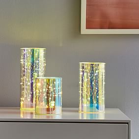 Hurricane Table Lights, Set of 3 | Pottery Barn Teen