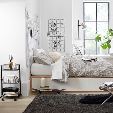 Rectangular Wire Cart | Pottery Barn Teen