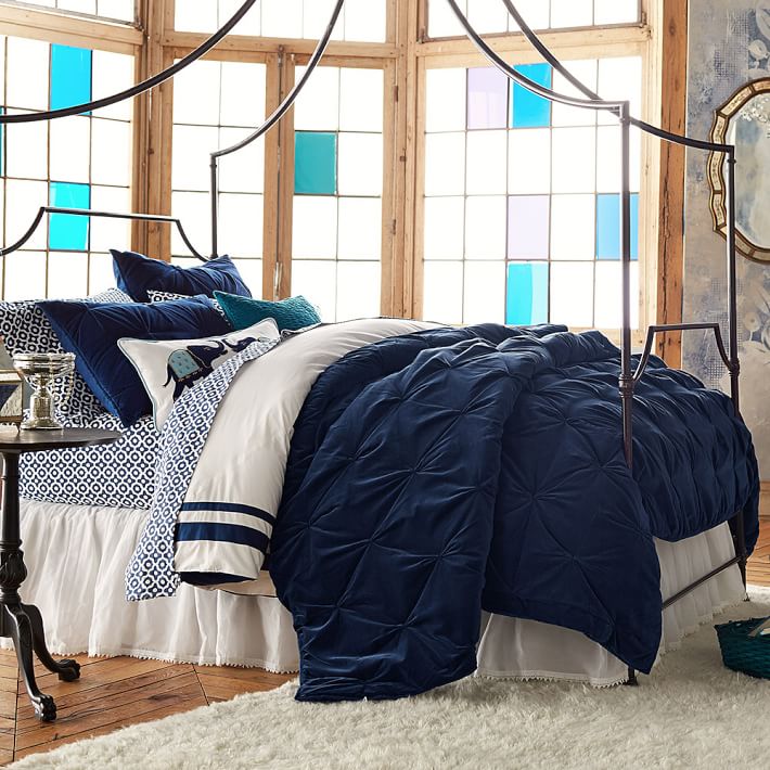 Velvet Pintuck Girls Quilt + Sham | Sale | Pottery Barn Teen