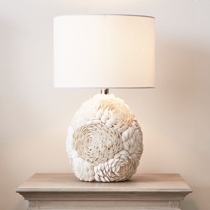 Shell Floral Double Bulb Table Lamp | Teen Lamp | Pottery Barn Teen