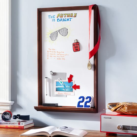 White Study Wall Board, Single | Wall Organizers | Pottery Barn Teen