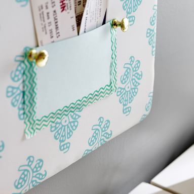 Preppy Printed Pinboards - Paisley Cool | Wall Organizers | Pottery ...