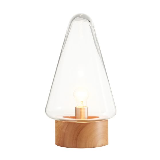 Cone Glass Table Lamp | Teen Lamp | Pottery Barn Teen