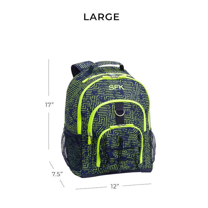 Yellow Neon Circuit Teen Backpack | Pottery Barn Teen