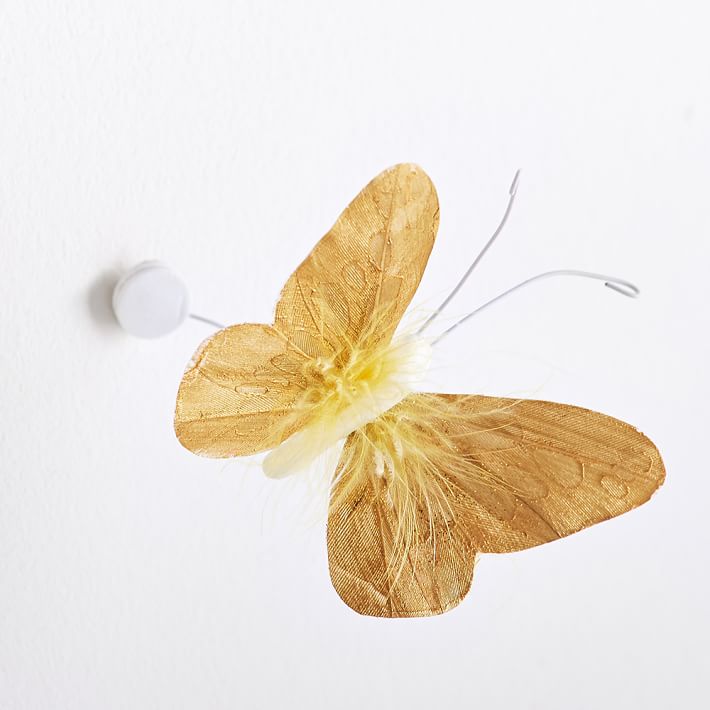 Feather Butterflies, Set of 5 | Wall Decor | Pottery Barn Teen