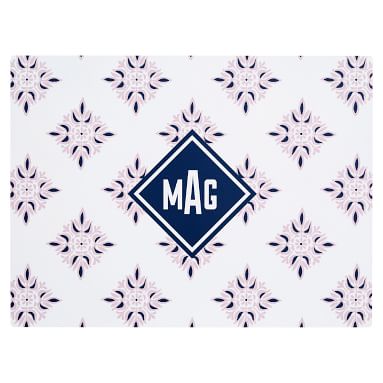 Preppy Tile Personalized Desk Mat | Dorm Desk Decor | Pottery Barn Teen